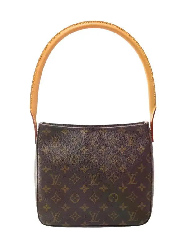 LOUIS VUITTON 2002 Monogram Looping Mm Shoulder Bag - Brown