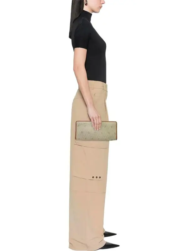 Dior 20th Century Honeycomb Coated Canvas Clutch Bag - Neutrals