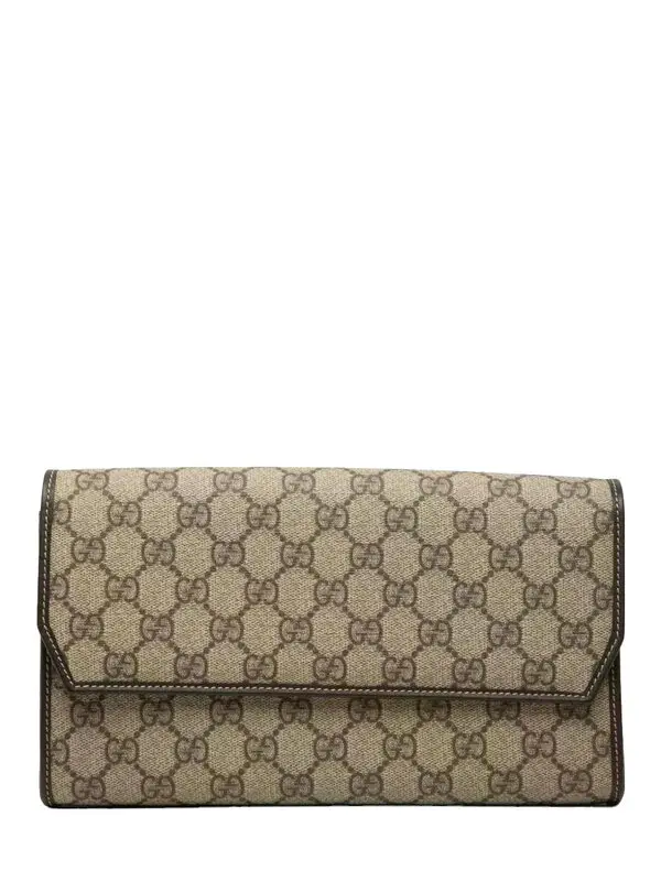 Gucci 2000-2015 Gg Supreme Clutch Bag - Neutrals