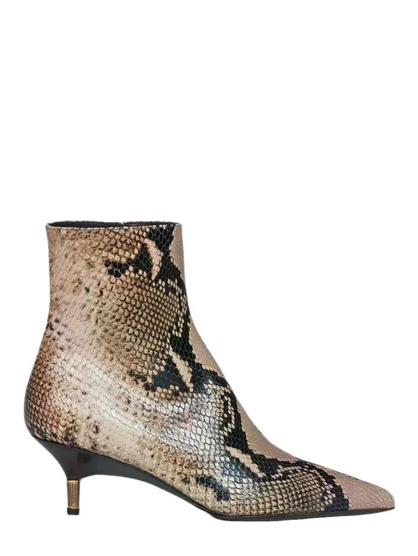 Khaite Empire Leather Boots - Neutrals