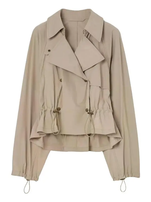 Burberry Detachable-hood Stretch-nylon Jacket - Neutrals