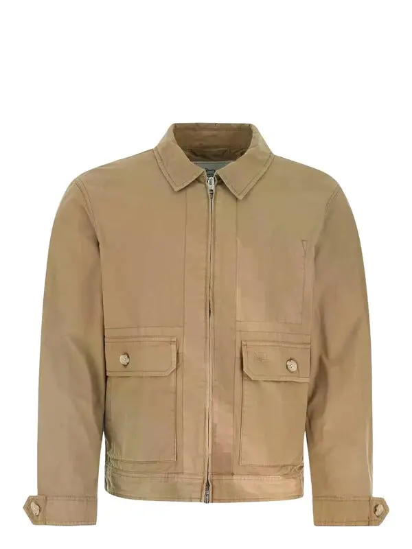 Woolrich Zip-up Cotton Bomber Jacket - Brown