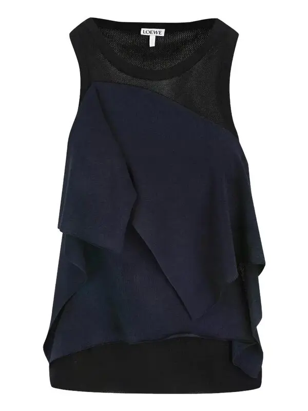 Loewe Draped Sleeveless Top - Blue