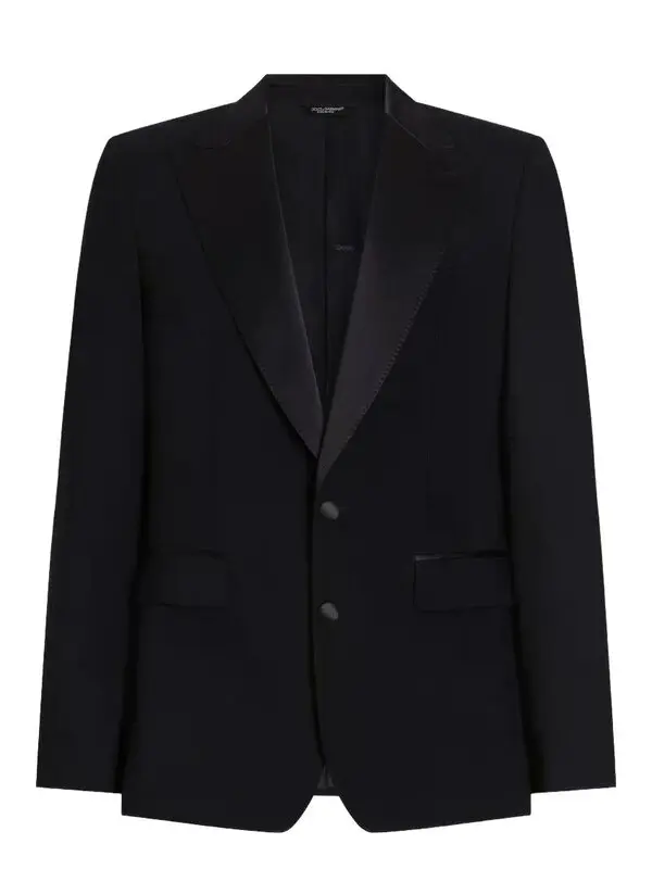 Dolce & Gabbana Single-breasted Two-piece Wool Tuxedo Suit - Blue