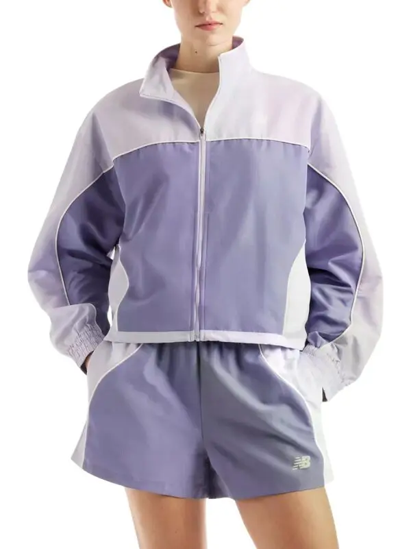 NEW BALANCE Trackside Woven Jacket - Purple