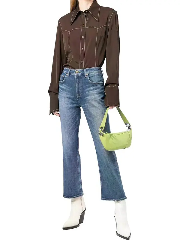 TU ES MON TRESOR The Peridot 3year Wide-leg Jeans - Blue