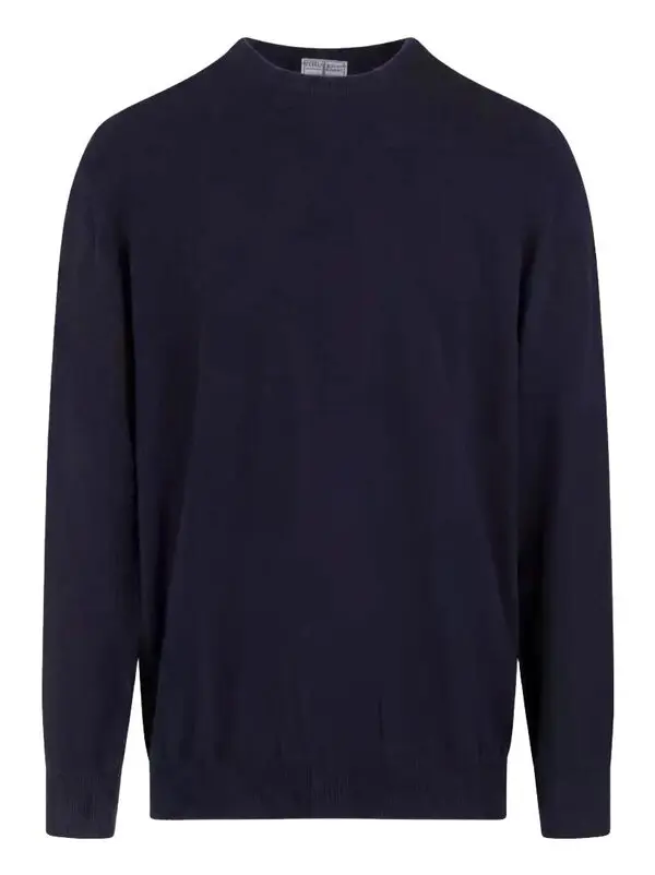 Fedeli Argentina Crew-neck Sweater - Blue