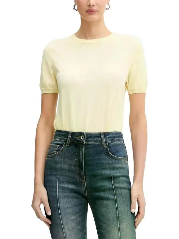 Patrizia Pepe Short-sleeve Sweater - Yellow
