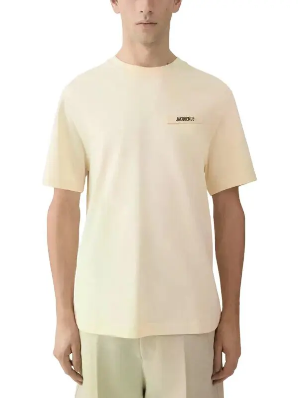 Jacquemus Logo-patch T-shirt - Neutrals