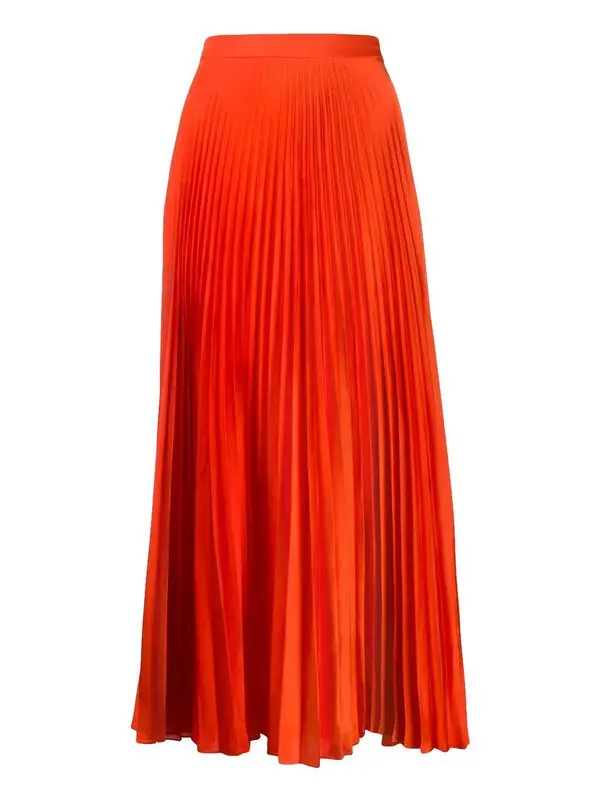 Stella McCartney Alpha Pleated Midi-skirt - Red