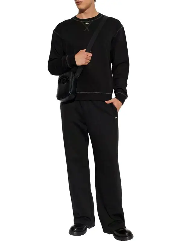 DIESEL® Logo-plaque Track Pants - Black