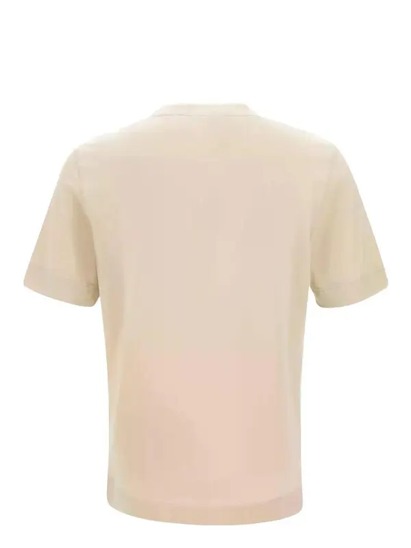 GRAN SASSO Short-sleeve Cotton T-shirt - Neutrals