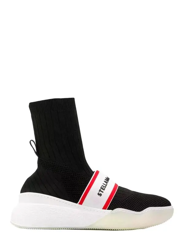 Stella McCartney Alta Knit Logo Sneakers - Black