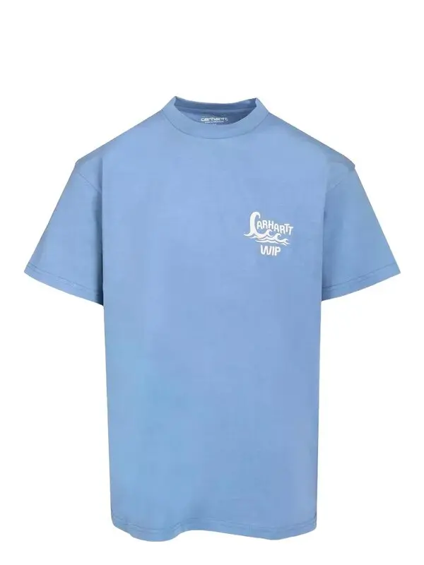 Carhartt Work In Progress Waves Graphic-print T-shirt - Blue