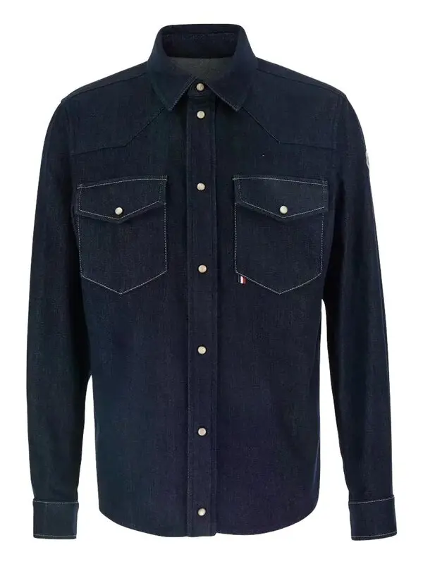 Moncler Western-yoke Denim Shirt - Blue