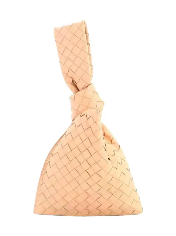 Bottega Veneta Bv Twist Bag Intrecciato Nappa Mini Clutch Bag - Neutrals