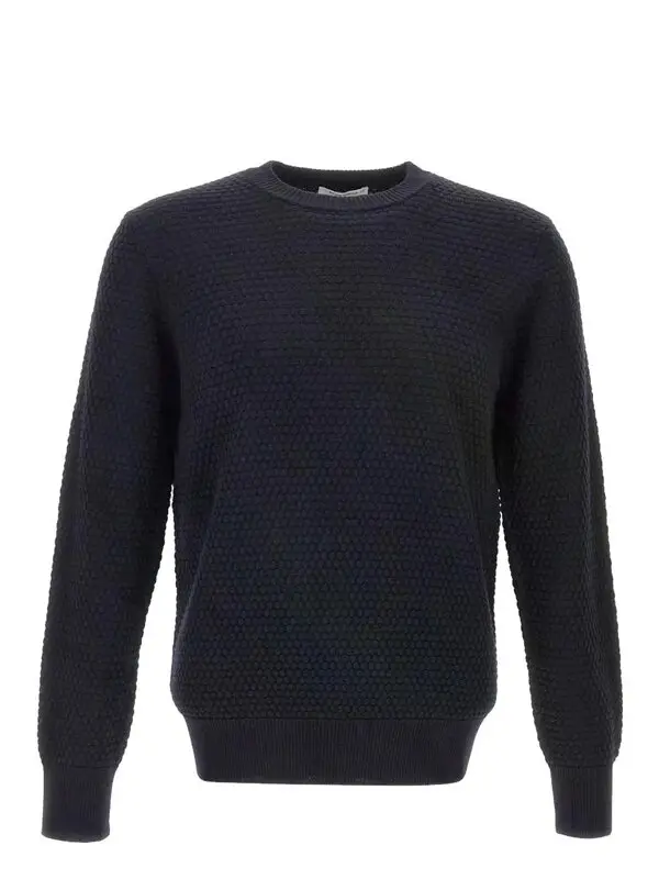 KANGRA Bubble-stitch Sweater - Blue