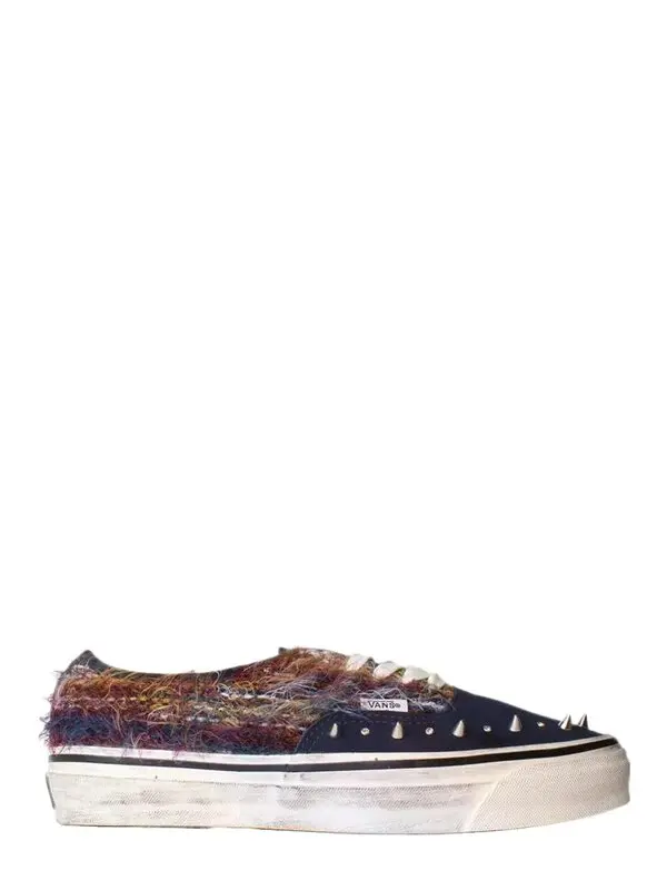VANS Authentic Spike-embellished Frayed Sneakers - Blue