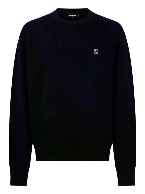 Dsquared2 Metal Upside Down Knit Pullover - Blue