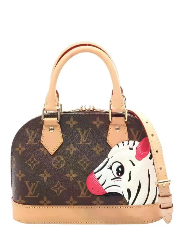 LOUIS VUITTON 2010s Animogram Alma Bb Handbag - Brown
