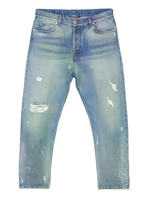 HTC LOS ANGELES Distressed Loose-fit Jeans - Blue