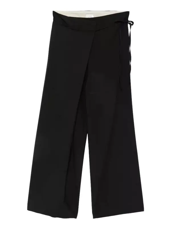 ALYSI Wrap-style Trousers - Black