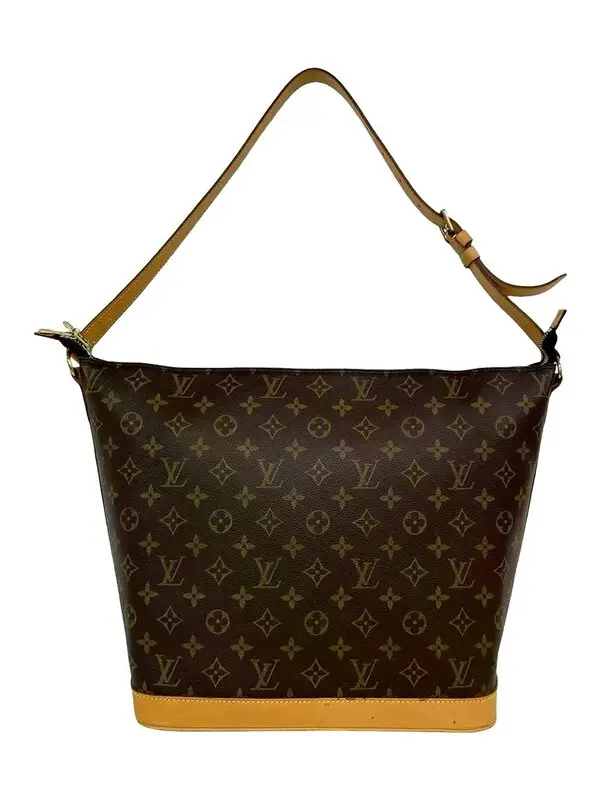 LOUIS VUITTON 2002 Monogram Amfar Three Shoulder Bag - Brown