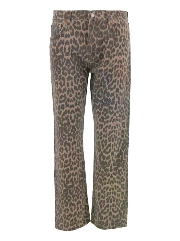 RE/DONE Mid Rise Blondie Crop Jeans - Brown