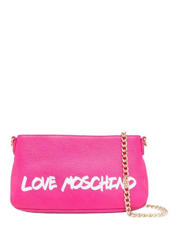 Moschino Logo-print Shoulder Bag - Pink