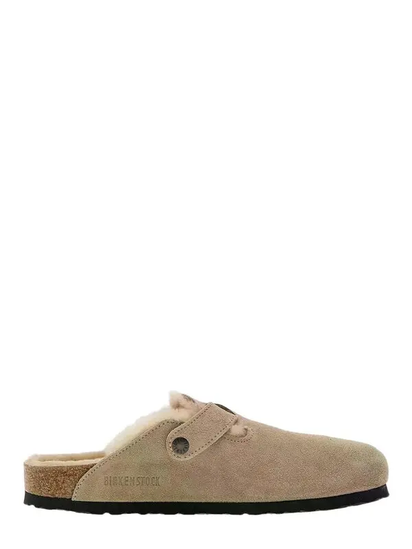 BIRKENSTOCK Boston Shearling-lined Mules - Neutrals