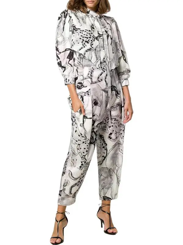 Stella McCartney Horse Print Blouse - Black