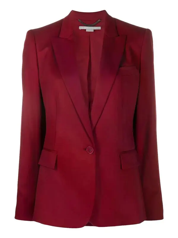 Stella McCartney Slim-fit Single-breasted Blazer - Red