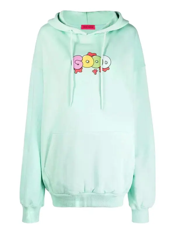 IRENEISGOOD Oversized Logo-print Hoodie - Green