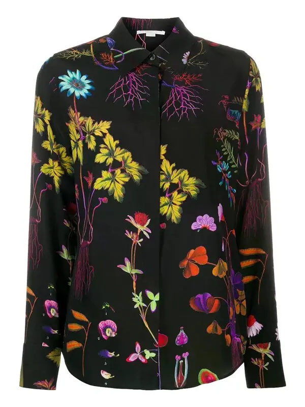 Stella McCartney Willow Silk Shirt - Black
