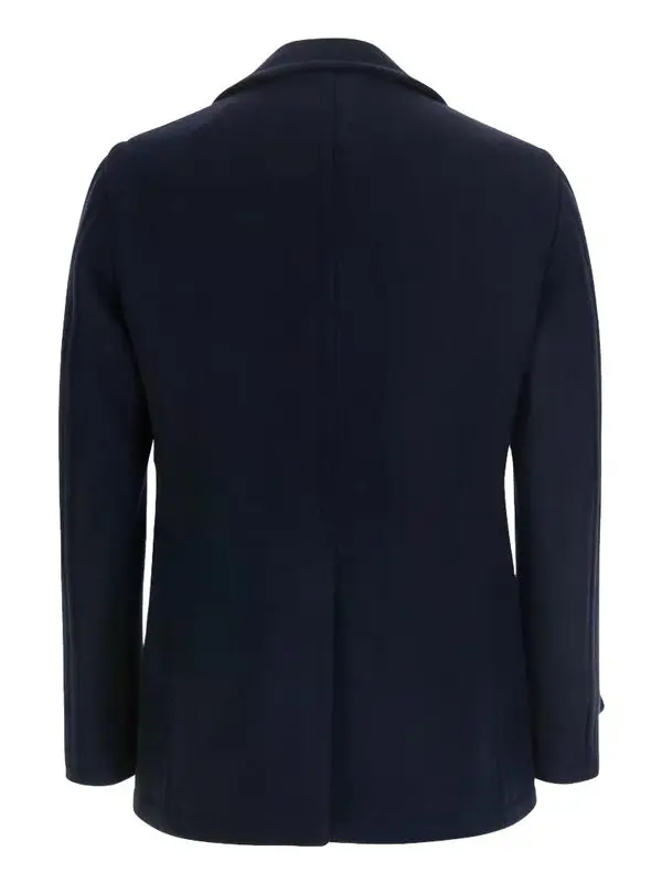 Tagliatore Short Double-breasted Coat - Blue