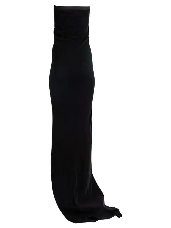 Rick Owens Strapless Maxi Dress - Black