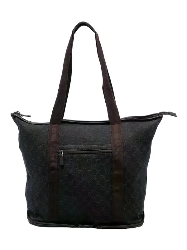 Gucci 2000-2015 Gg Denim Tote Bag - Blue