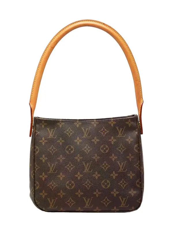 LOUIS VUITTON 2001 Monogram Looping Mm Shoulder Bag - Brown