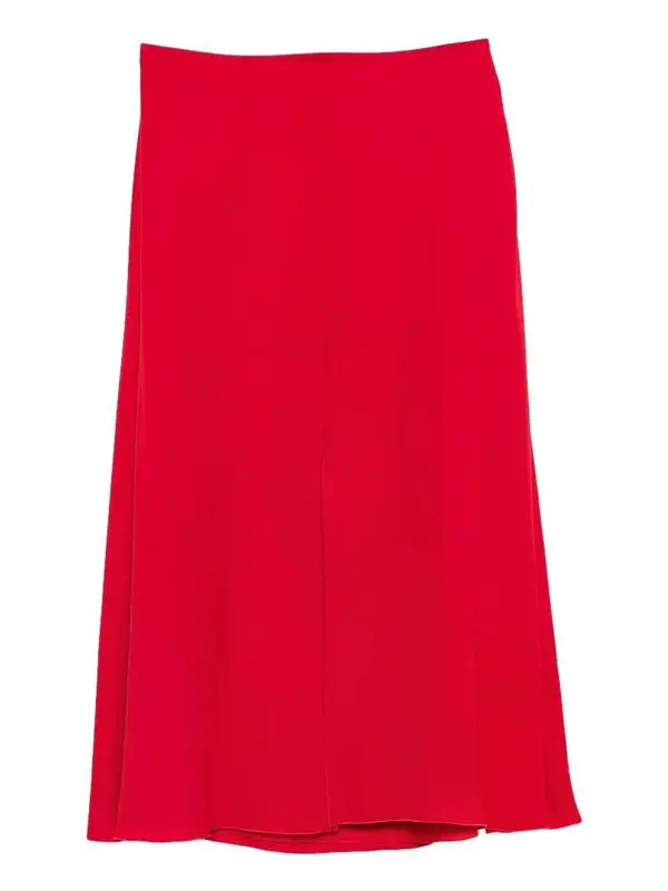 Valentino Garavani Front-slit Midi Skirt - Red