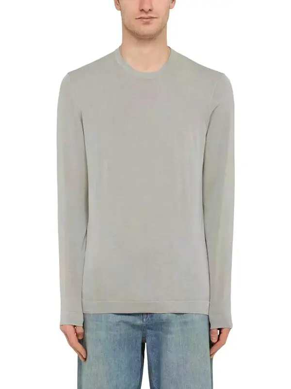 DRUMOHR Frosted Cotton Sweater - Grey