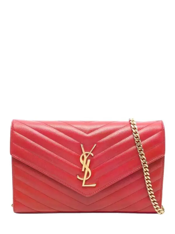 Saint Laurent 2000s Cassandra Chain-strap Shoulder Bag - Red