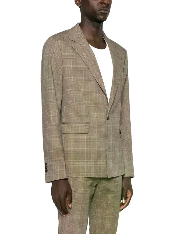 ALLSAINTS Maffrett Fine-check Blazer - Neutrals