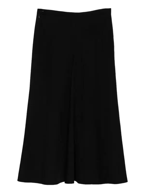 Y’s Wool Gabardine Skirt - Black