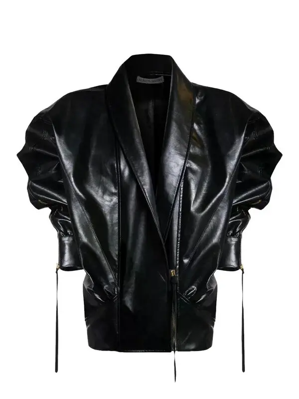 NINEMINUTES The Virgo Cropped Jacket - Black