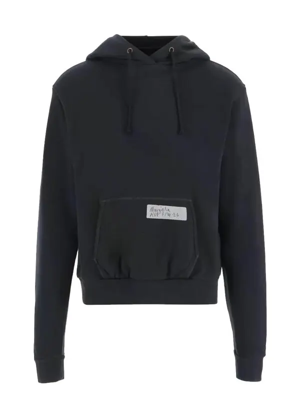 MAISON MARGIELA Logo-print Hoodie - Blue