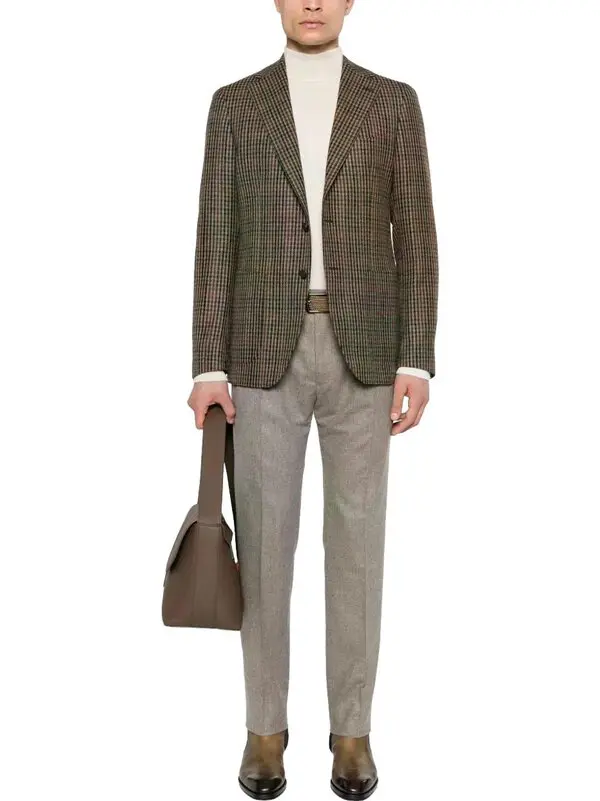 Tagliatore Single-breasted Blazer - Brown