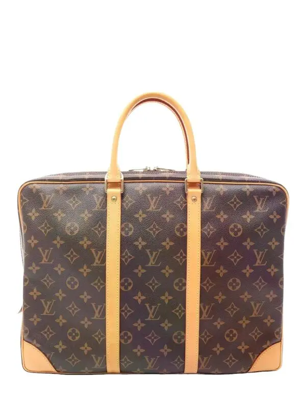 LOUIS VUITTON 2007 Large Monogram Portedocument Voyage Briefcase - Brown