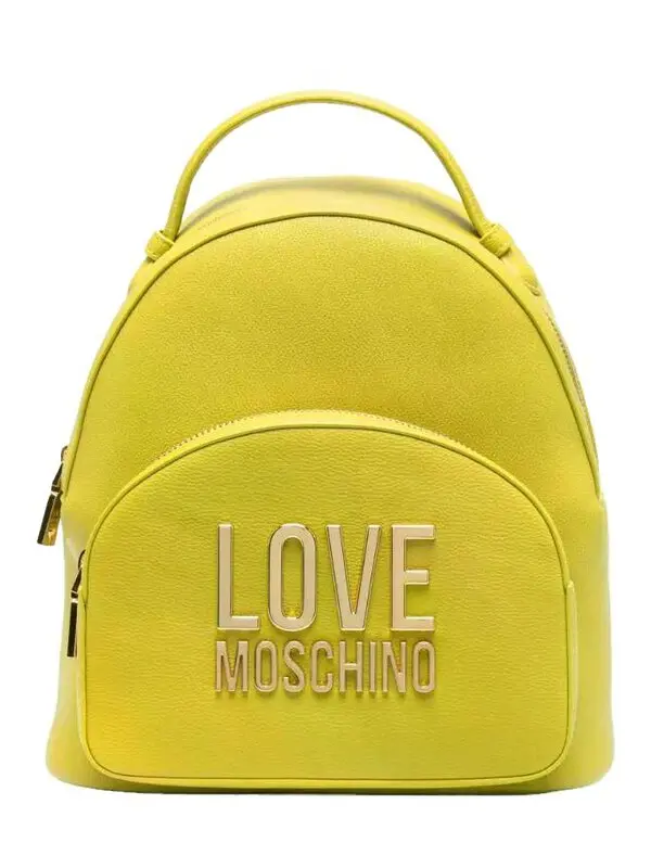 Moschino Logo-plaque Zip Backpack - Green