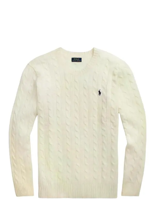 Polo Ralph Lauren Cable-knit Crewneck Sweater - Neutrals