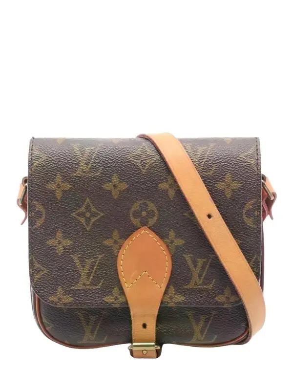 LOUIS VUITTON 1990 Pm Cartesier Monogram Shoulder Bag - Brown